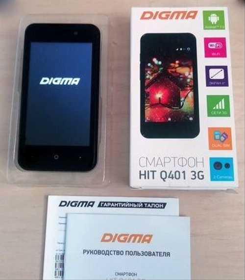 Первоначальная настройка смартфона digma hit q401 3g