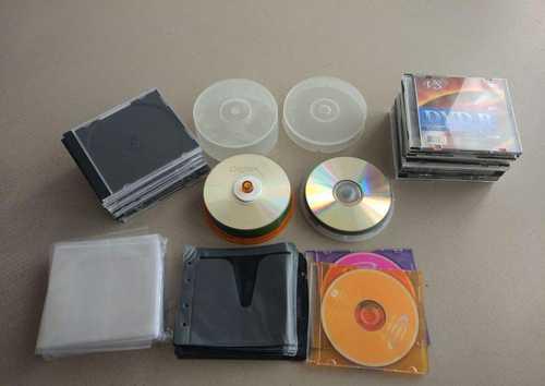 Диски CD-R, DVD-RW, боксы, коробочки, конверты под