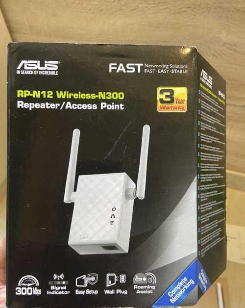 Повторитель беспроводного сигнала asus RP-N12