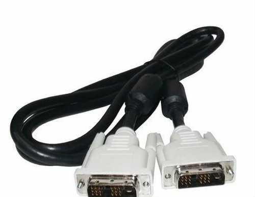 Кабель Atcom DVI - DVI (AT8057) черный/белый