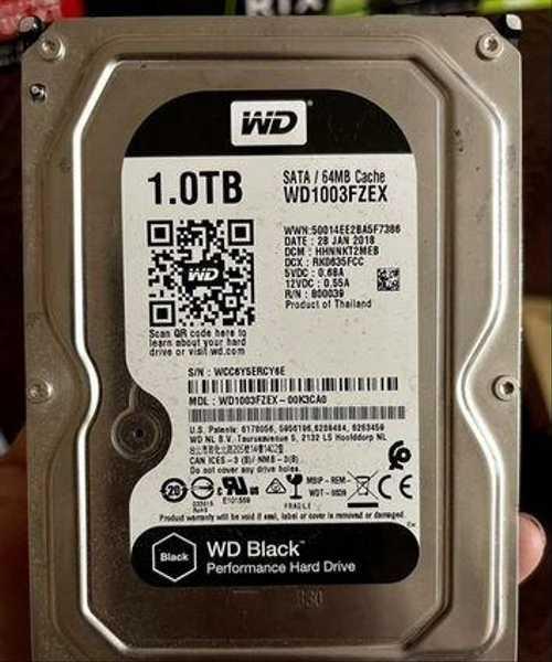 Жесткий диск 1TB WD Black WD1003fzex