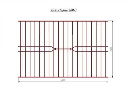 Забор сварной ски-3