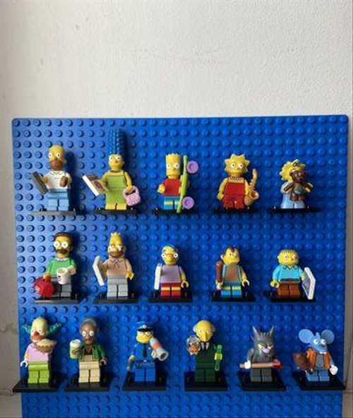 Lego Simpsons минифигурки полная коллекция с подст