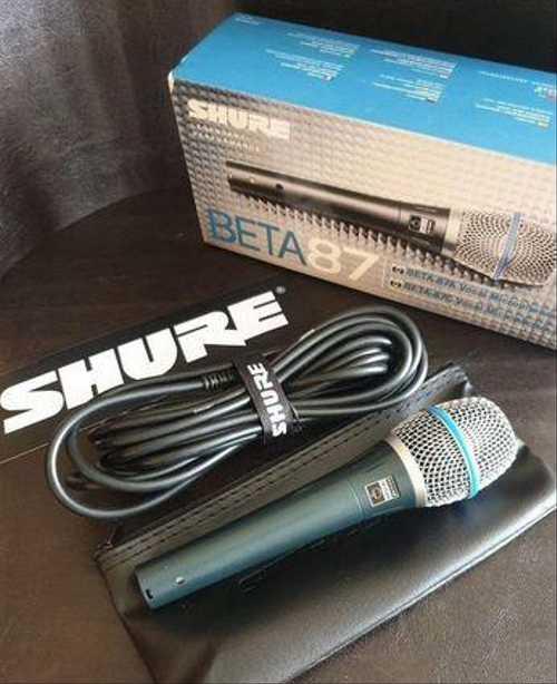 Shure beta 87a новый профессиональный микрофон