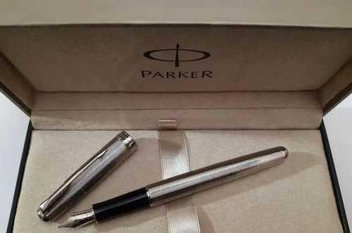 Ручка перьевая Parker Sonnet Chiselled Silver