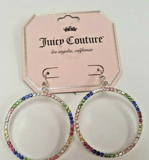 Juicy Couture Многоцветные серьги-обручи