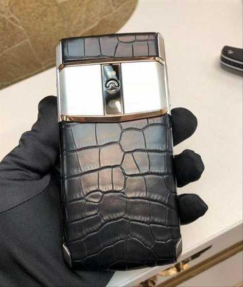 Vertu New Signature touch pure Navy Alligator, в И