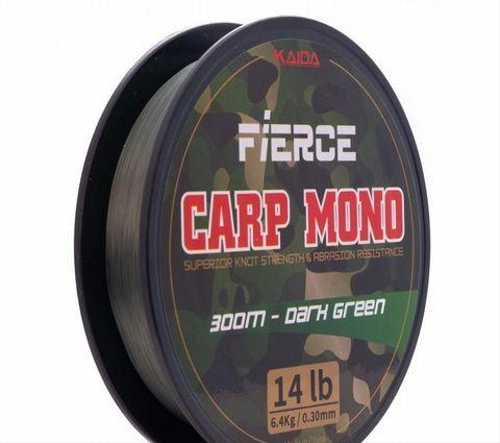 Леска kaida fierce Carp Mono 0,30мм 300м (dark GRE