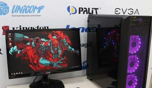 Игровой зверь i7-9700K/ 16Gb/ SSD+HDD/ GTX 1070Ti