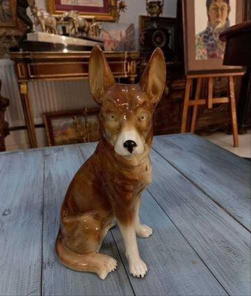 Фарфоровая статуэтка собаки "Овчарка" Германия