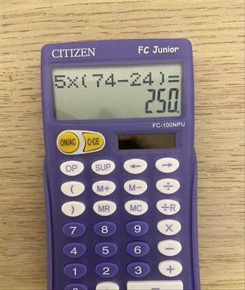 Калькулятор школьный Citizen FC Junior