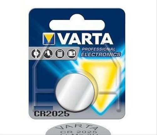 Батарейка CR2025 Varta BL1 electronics Lithium 3V