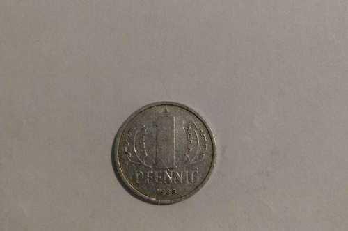 1 pfennig 1985 года гдр