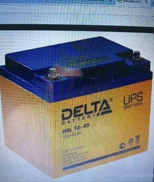 Аккумулятор delta HRL 12-45