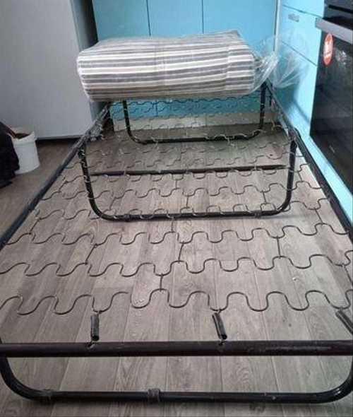Кровать раскладная икеа с 2 матрасами
