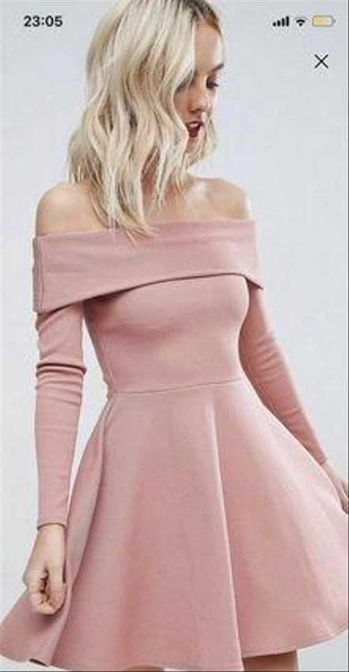 Розовое платье ASOS petite premium