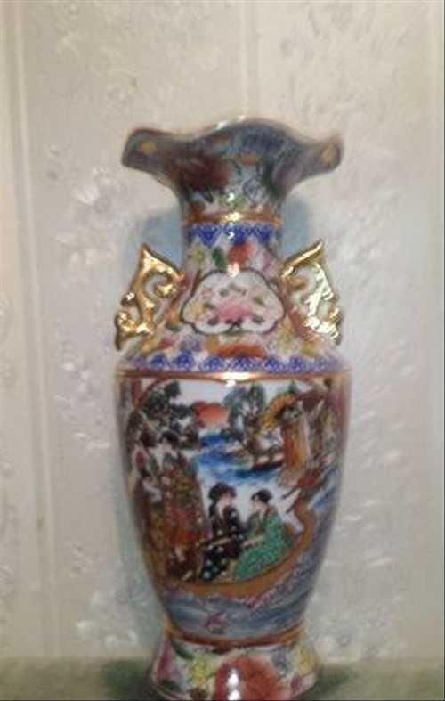 Фарфоровая ваза старый Китай