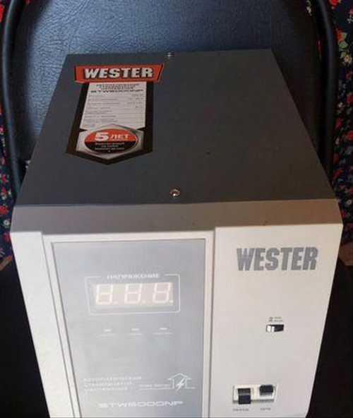 Стабилизатор напряжения wester 5000W