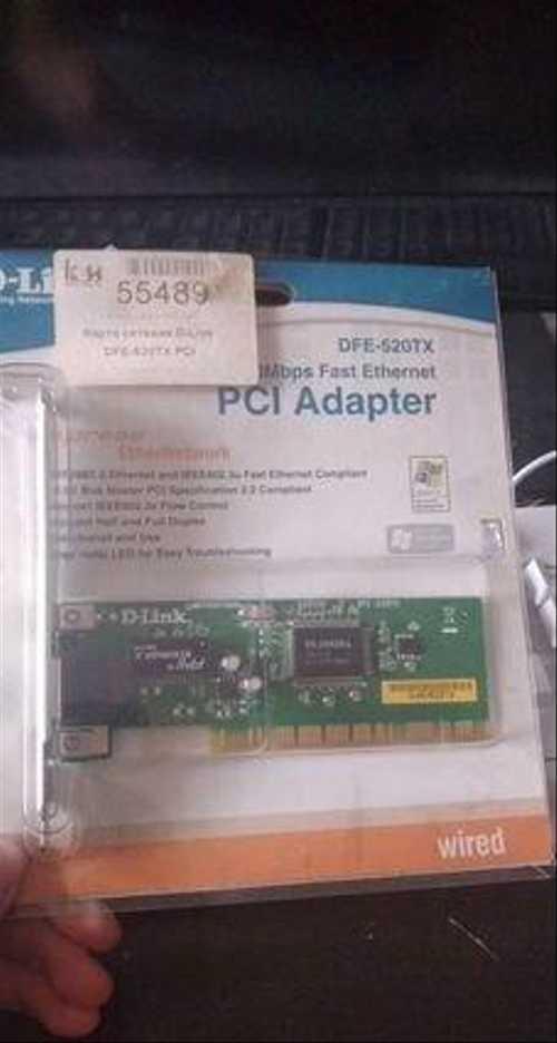 Pci adapter d link dfe - 520tx