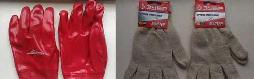 Перчатки рабочие, мбс, х/б, новые