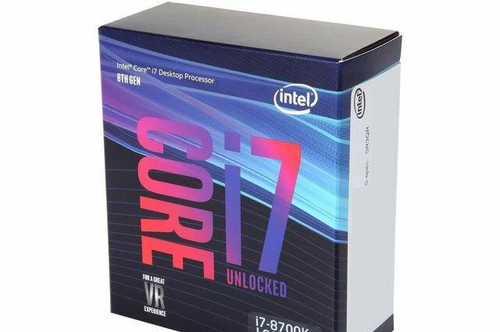 Процессор Intel Core i7-8700K BOX (6*3.7ггц, 12мб