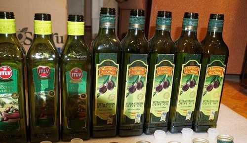 Бутылки квадратные стеклянные из под олив. масла