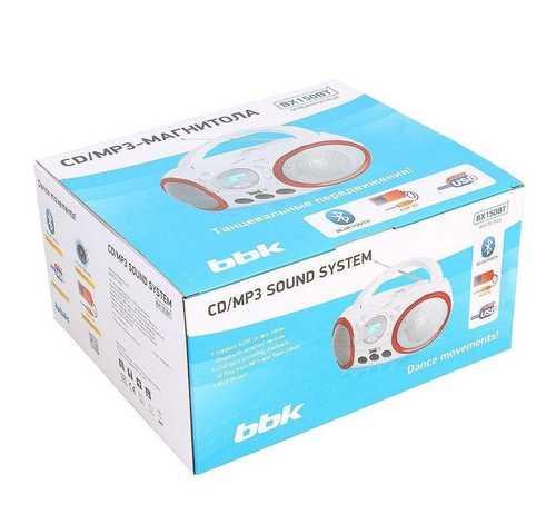 Магнитола BBK BX150BT бело-красная (Bluetooth)