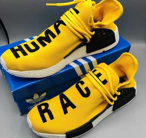 Кроссовки Adidas NMD Human Race желтые