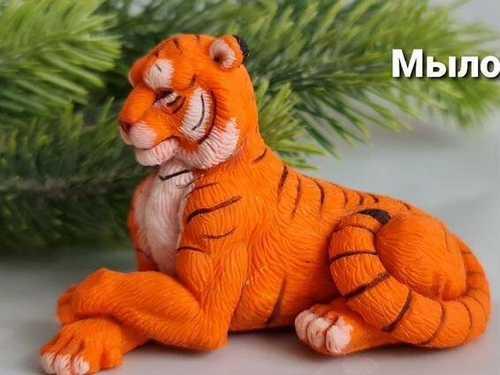 Тигр силиконовая форма 3Д
