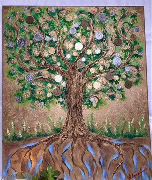 Фен-шуй картина денежное дерево