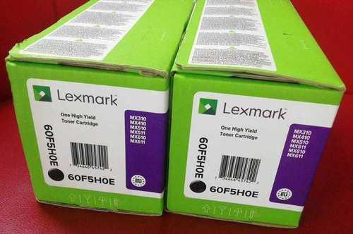 Картридж lexmark 60F5H0E черные