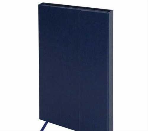Ежедневник недатированный Galant А5, Magnetic, 160 листов, кожзам, магнитный клапан, синий (111879)