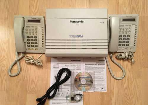 Аналоговая офисная атс Panasonic KX-TEM824 (+2 та)