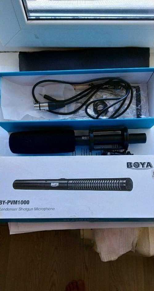 Накамерный микрофон пушка boya by-pvm1000