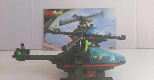 Конструктор Lego Brick "Военный вертолет"