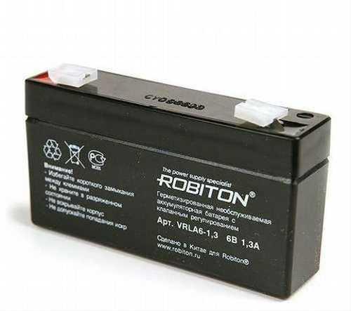 Аккумулятор кислотный Robiton 6v/1.3ah
