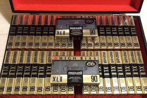 Аудиокассеты Maxell XLll 90 новые 40 штук