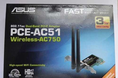 Asus PCE-AC51 802.11ac Dual-band Wireless-AC750