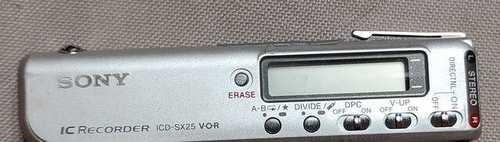 Цифровой диктофон Sony ICD-SX25, сделан в Японии