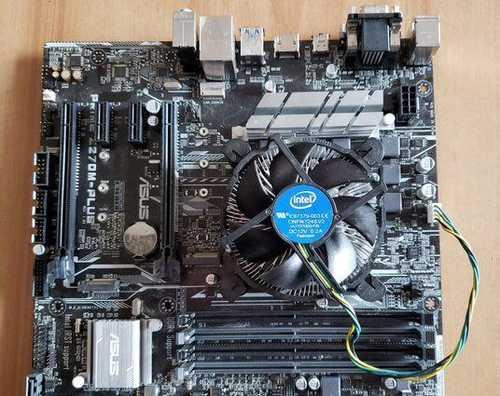 Процессор Intel Core i3 7350K+M/B Asus Z270M-Plus
