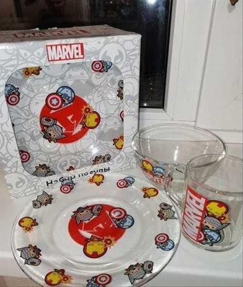 Подарочный набор детской посуды Marvel Марвел