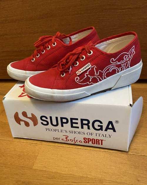 Кеды красные Superga Bosco Sport оригинал