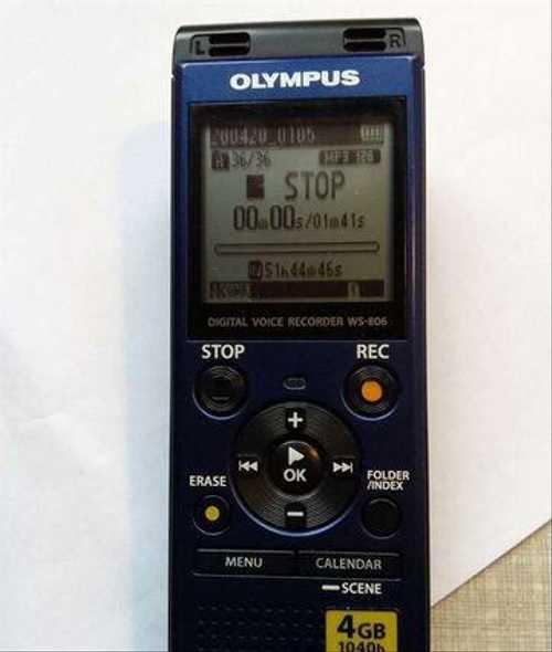 Диктофон Olympus WS-806. 4 GB 1040 часов