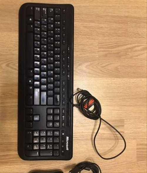 Клавиатура + мышь, проводные Microsoft