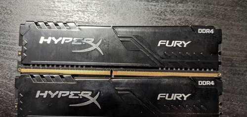 HyperX Fury ddr4 8x2 gb 2400 мгц | Festima.Ru - Мониторинг объявлений