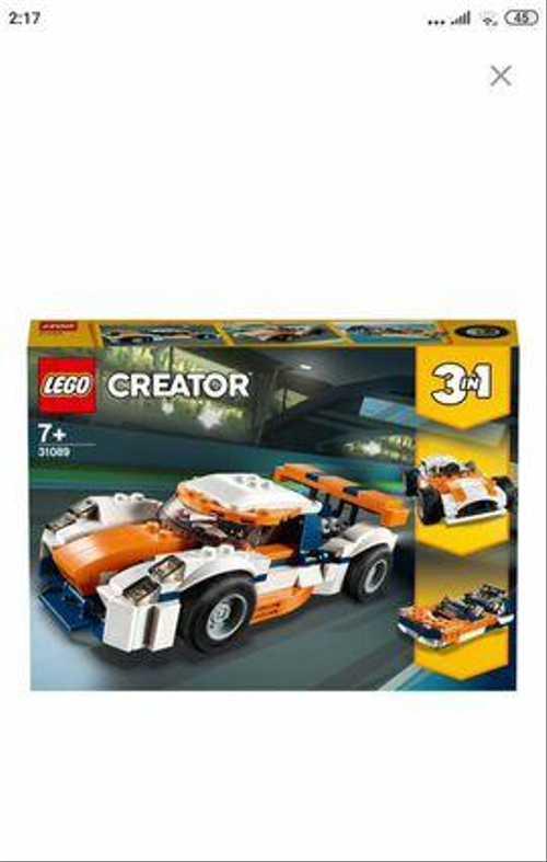 Конструктор новый lego Creator 31089 гоночный авто
