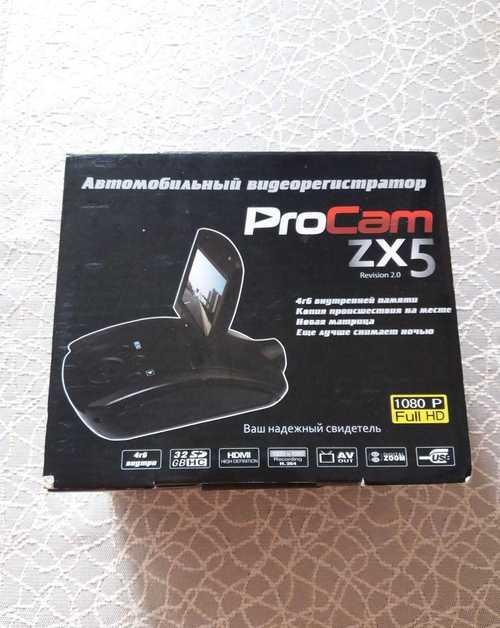 Новый видеорегистратор ProCam zx5 автомобильный