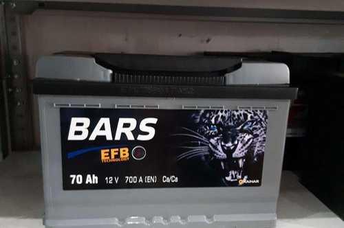 Аккумулятор 6ст-70 bars EFB о.п