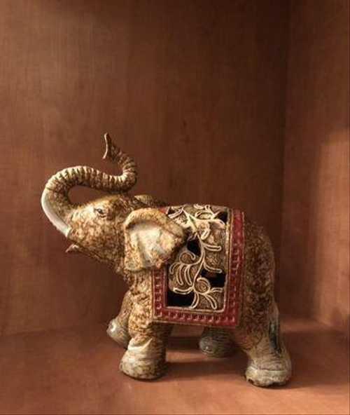 Слон керамический декор для интерьера