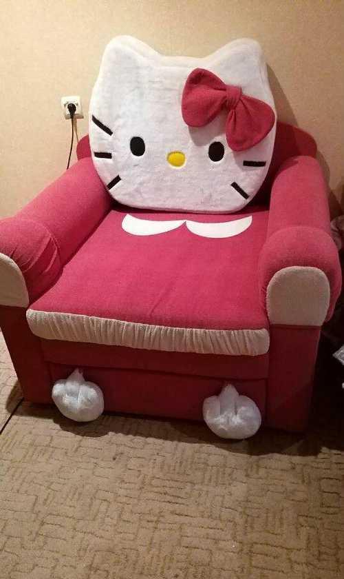 Детское кресло кровать Hello Kitti